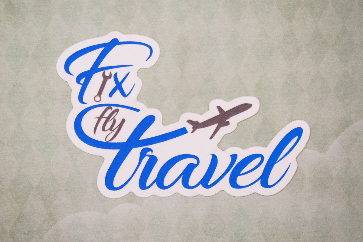 Fix Fly Travel (Small) Sticker